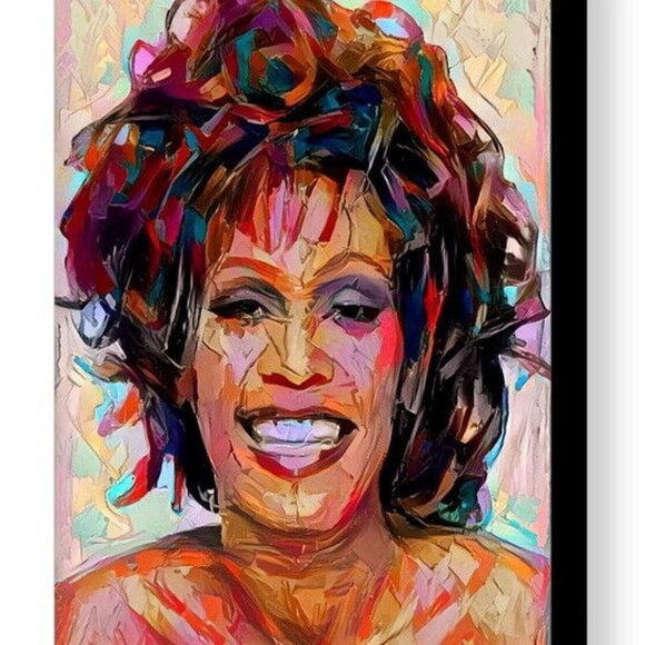 Art | Framed Abstract Whitney Houston 85x11 Art Print Limited Edition ...